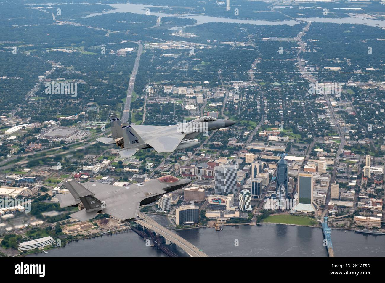 F-15C Eagles, assigned to the 125th Fighter Wing, Jacksonville Air ...