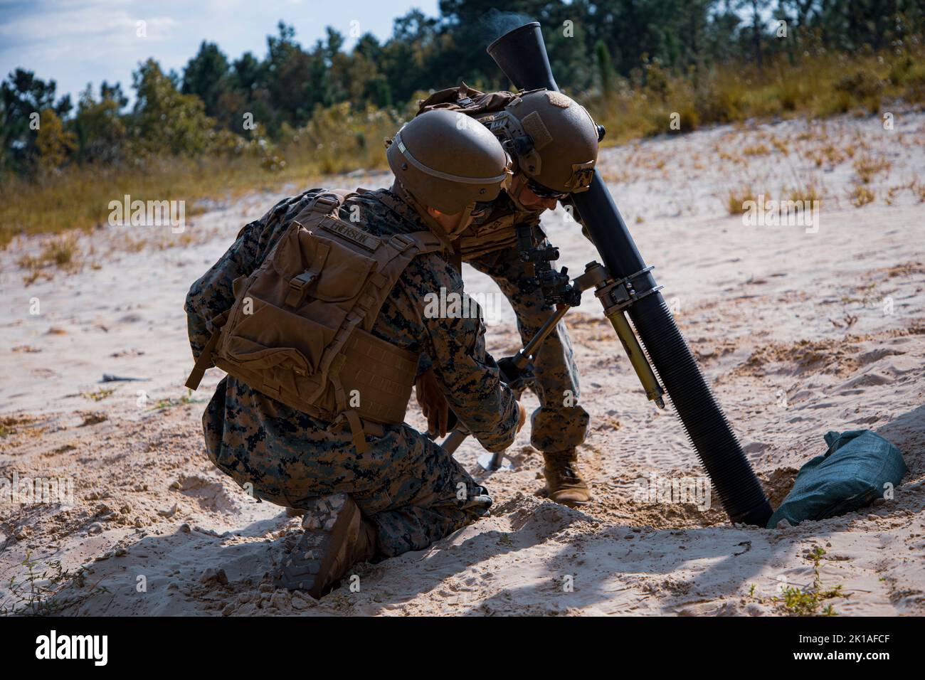 U.S. Marines with 1st Battalion 6th Marine Regiment, 2d Marine Division ...