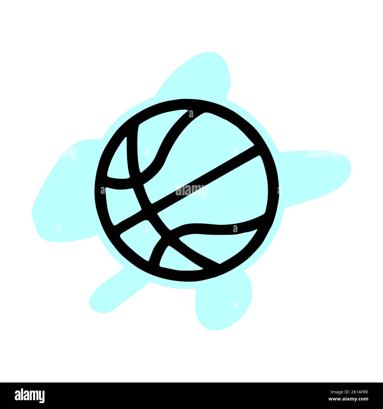 basketball icon isolated on white background from health collection ...