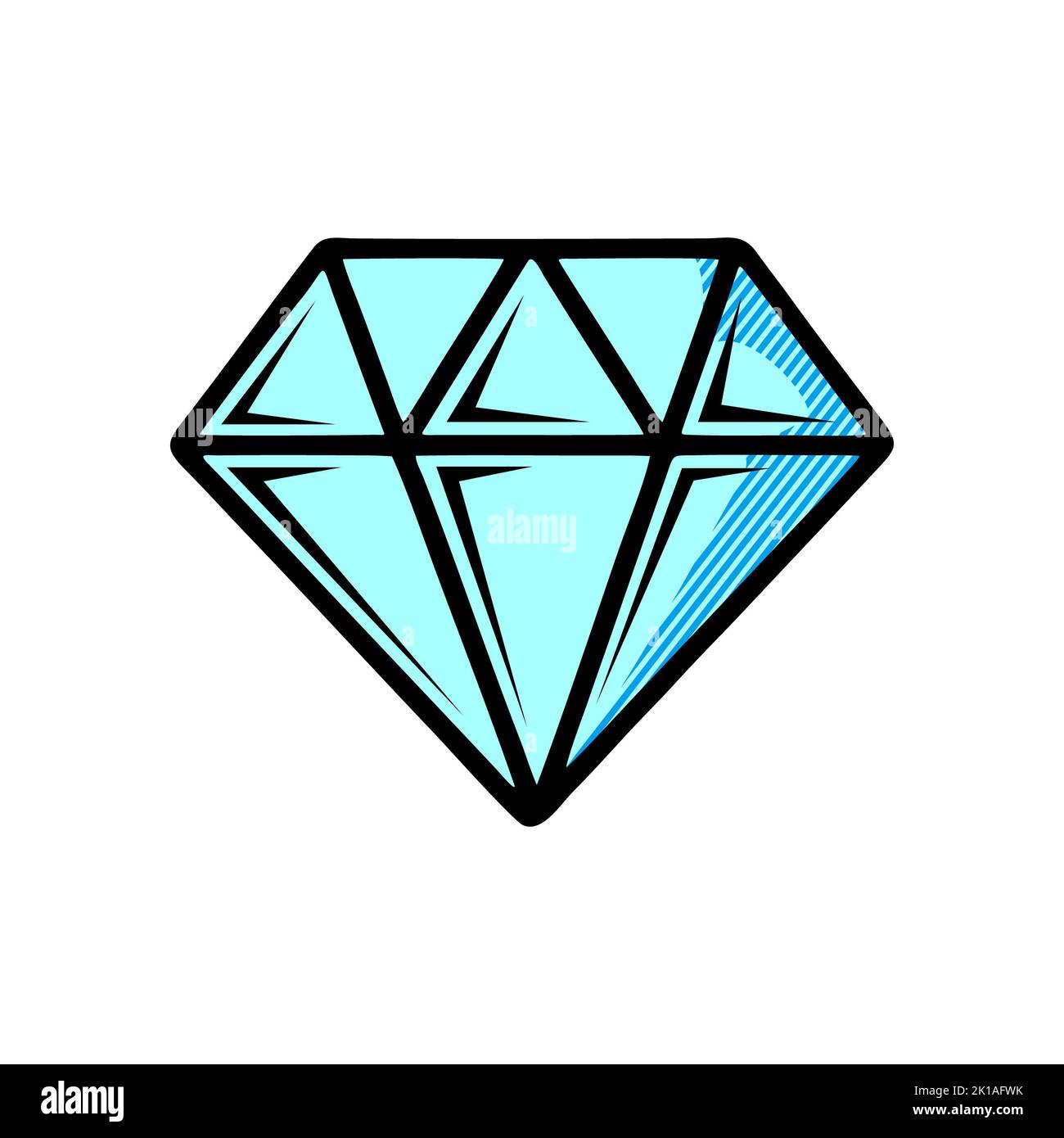 Mine diamond icon. Outline illustration of mine diamond vector icon for ...