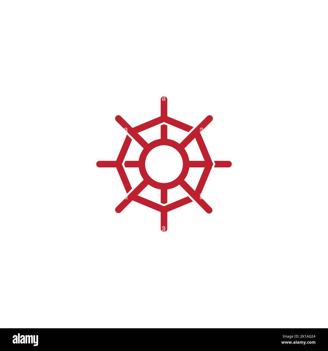 Steering wheel icon linear Cut Out Stock Images & Pictures - Alamy