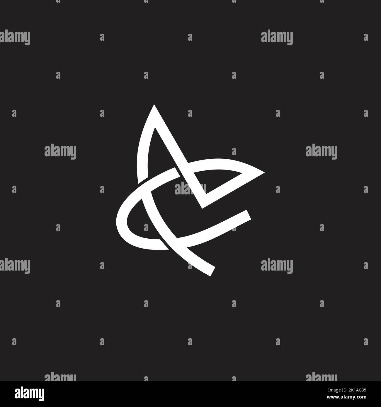 letter ae abstract linear overlap logo vector Stock Vector Image & Art ...