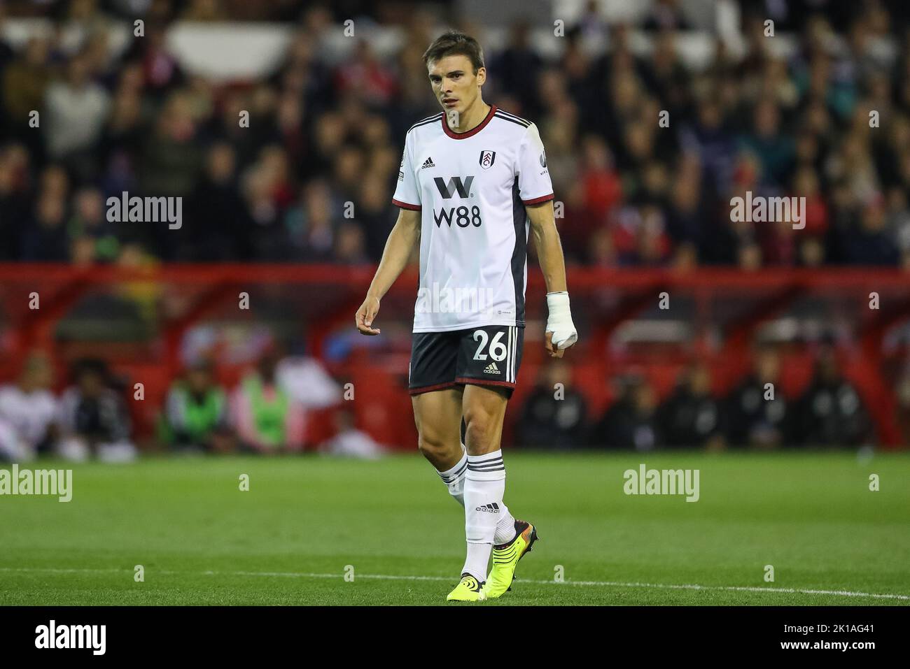 João Palhinha #26 of Fulham during the Premier League match Nottingham ...