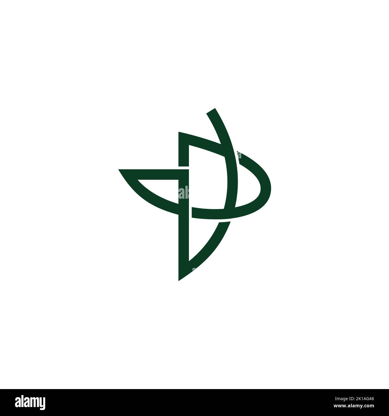 letter vd abstract linear overlap logo vector Stock Vector Image & Art ...