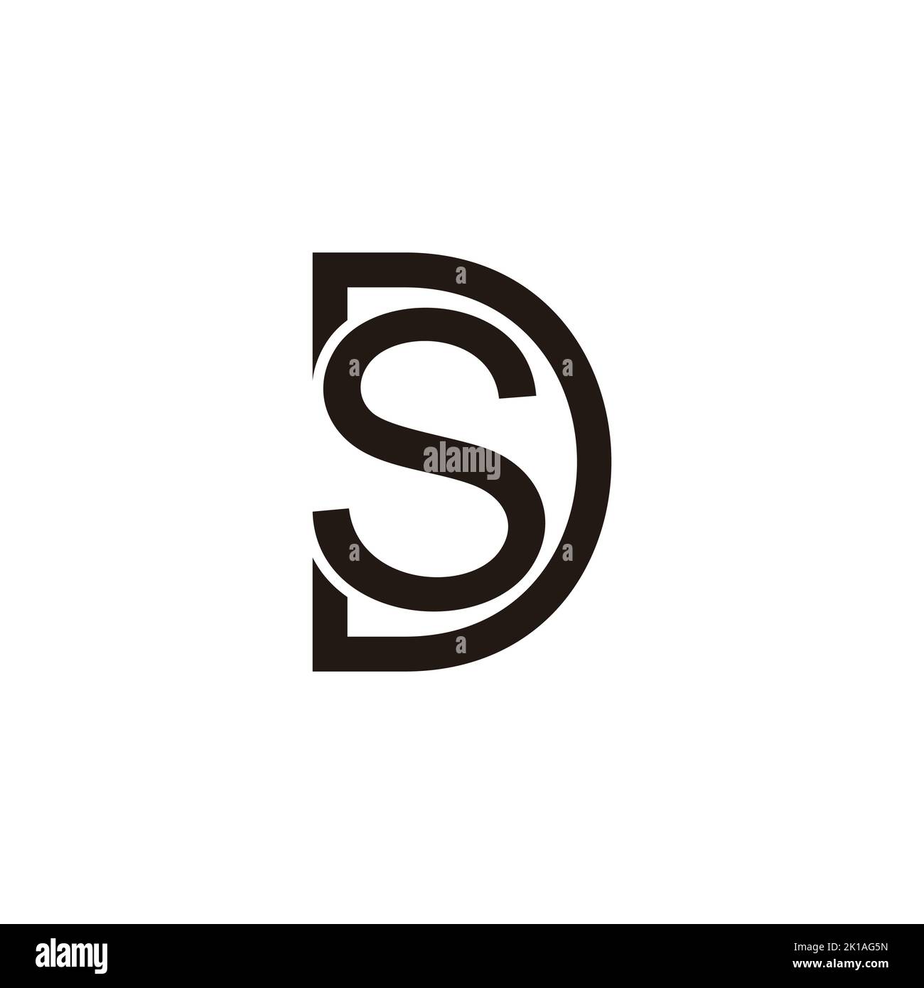 letter ds geometric line simple logo vector Stock Vector Image & Art ...