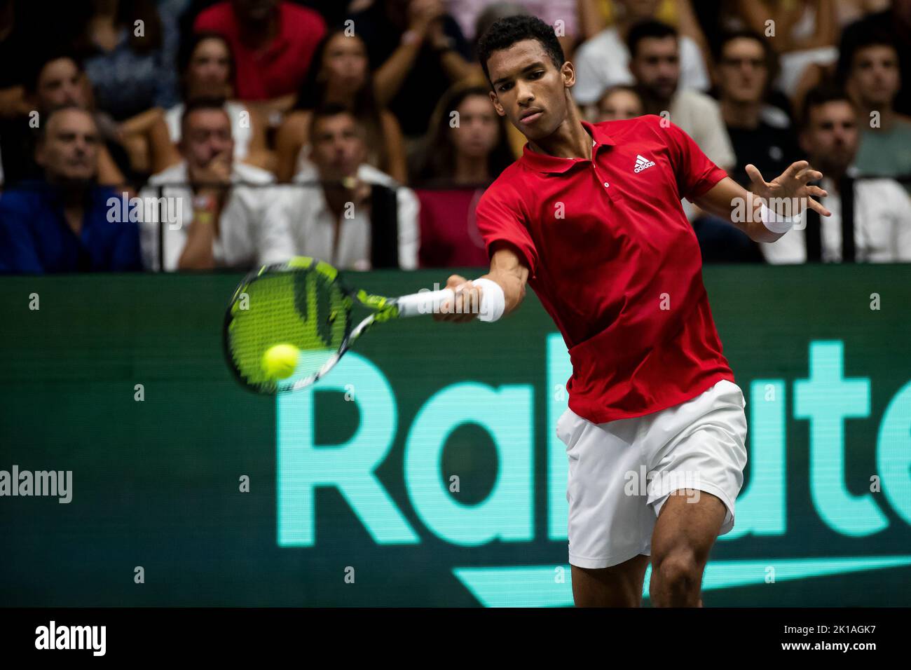 Valencia, Spain, September 16, 2022. Davis Cup match between Carlos ...
