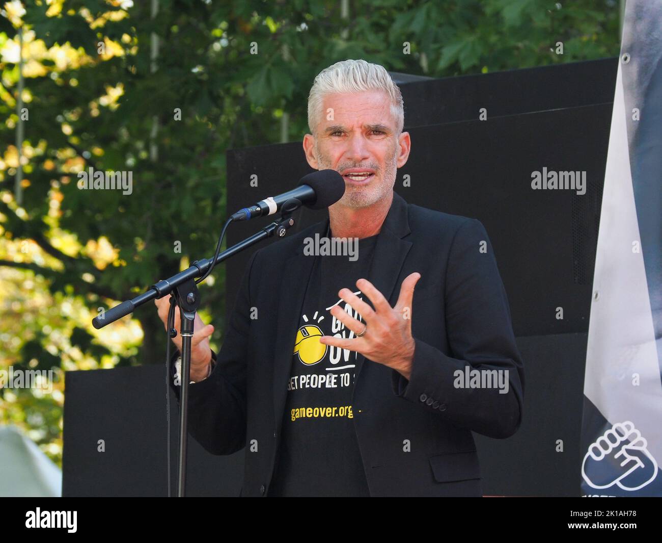 Human Rights activist Craig Foster AM addresses Canberra Palm Sunday ...