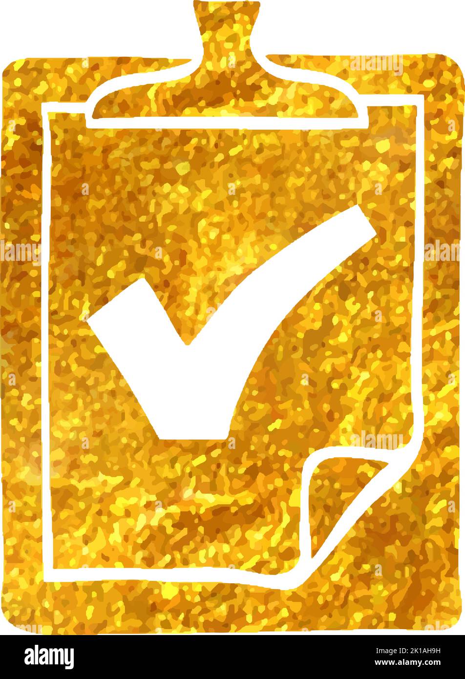 Gold checklist vector vectors hi-res stock photography and images - Alamy