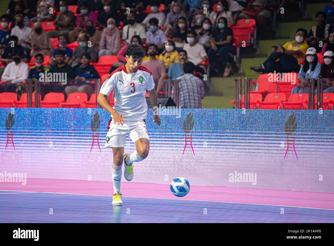 Anas El Ayane of Morocco seen in action during the Continental Futsal ...
