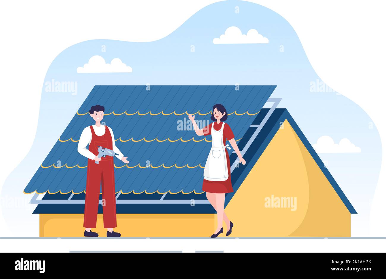 Slate and tile roof Stock Vector Images - Alamy