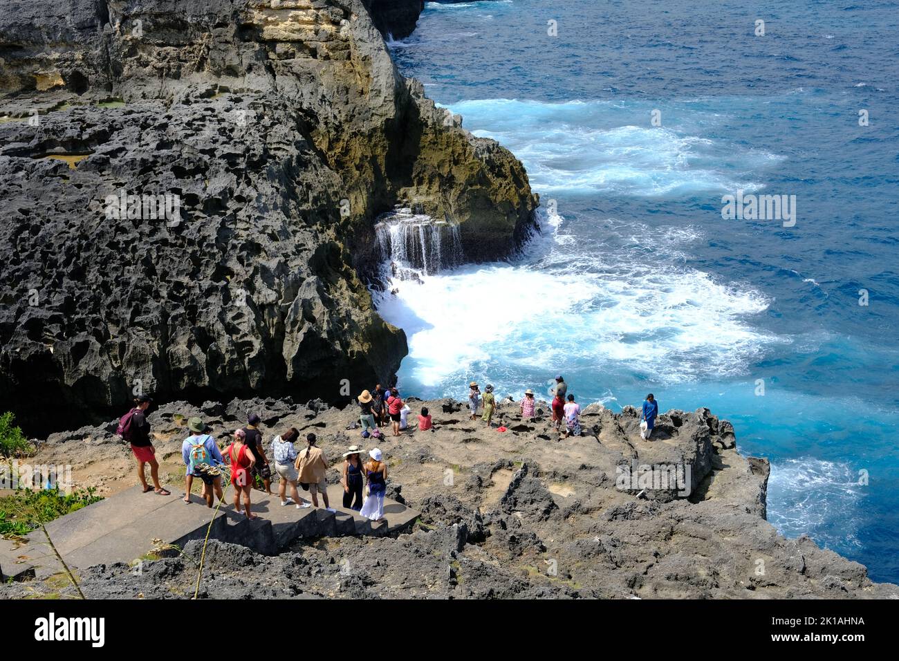 Indonesia Penida Island - Angel Billabong - natural pool framed rock ...