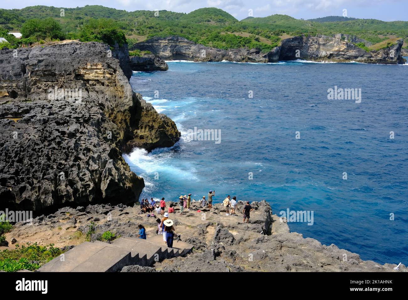 Indonesia Penida Island - Angel Billabong - natural pool framed rock ...