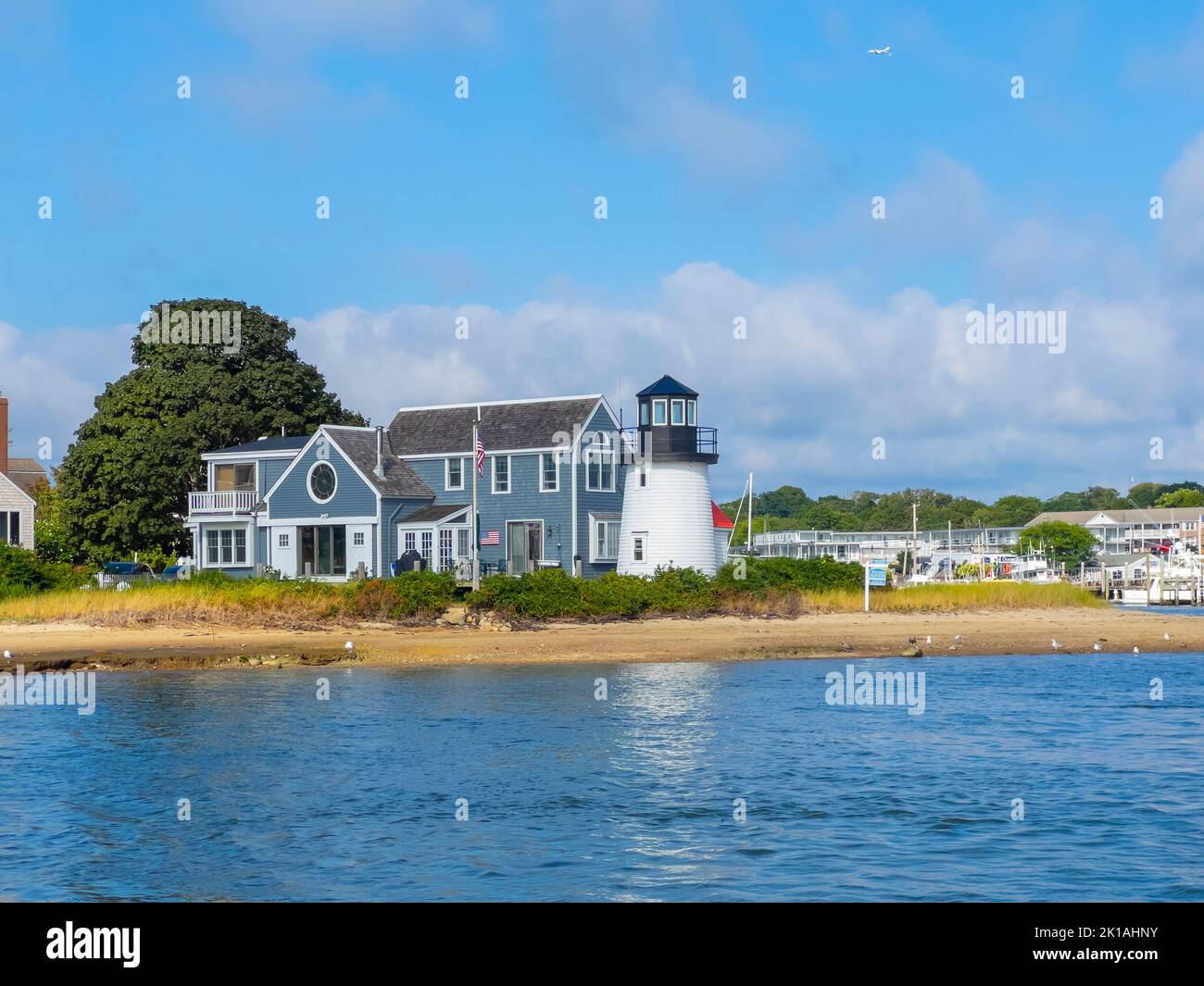 Hyannis Harbor Lighthouse was built in 1849 at Hyannis Harbor in Lewis ...