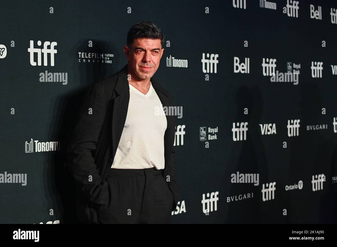 Toronto, Canada. 16th Sep, 2022. Pierfrancesco Favino arrives at the ...