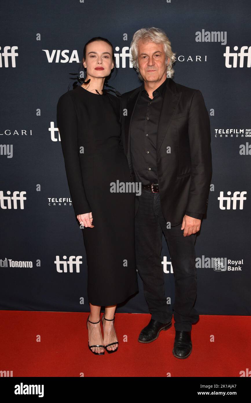 Toronto, Canada. 16th Sep, 2022. Kasia Smutniak and Domenico Procacci ...