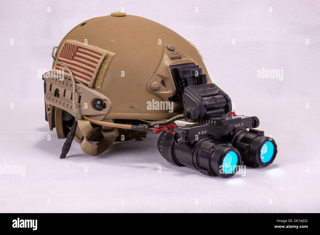 American Military Helmet With Night Vision Goggles Stock Photo - Alamy