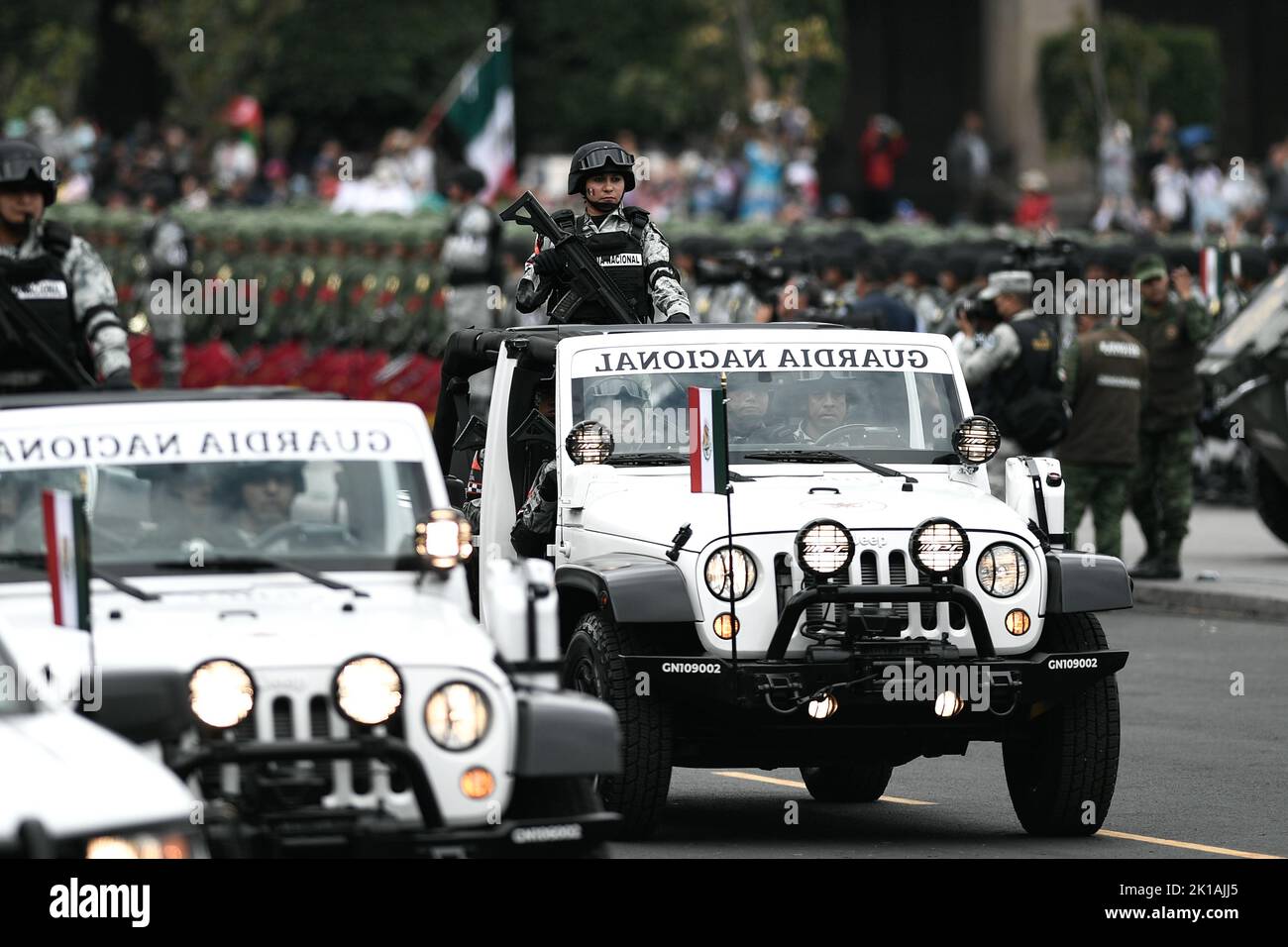 Mexico City, Mexico. 16th Sep, 2022. Members of the Mexican National ...