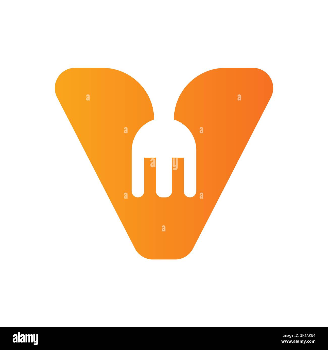 V restaurant logo hi-res stock photography and images - Alamy