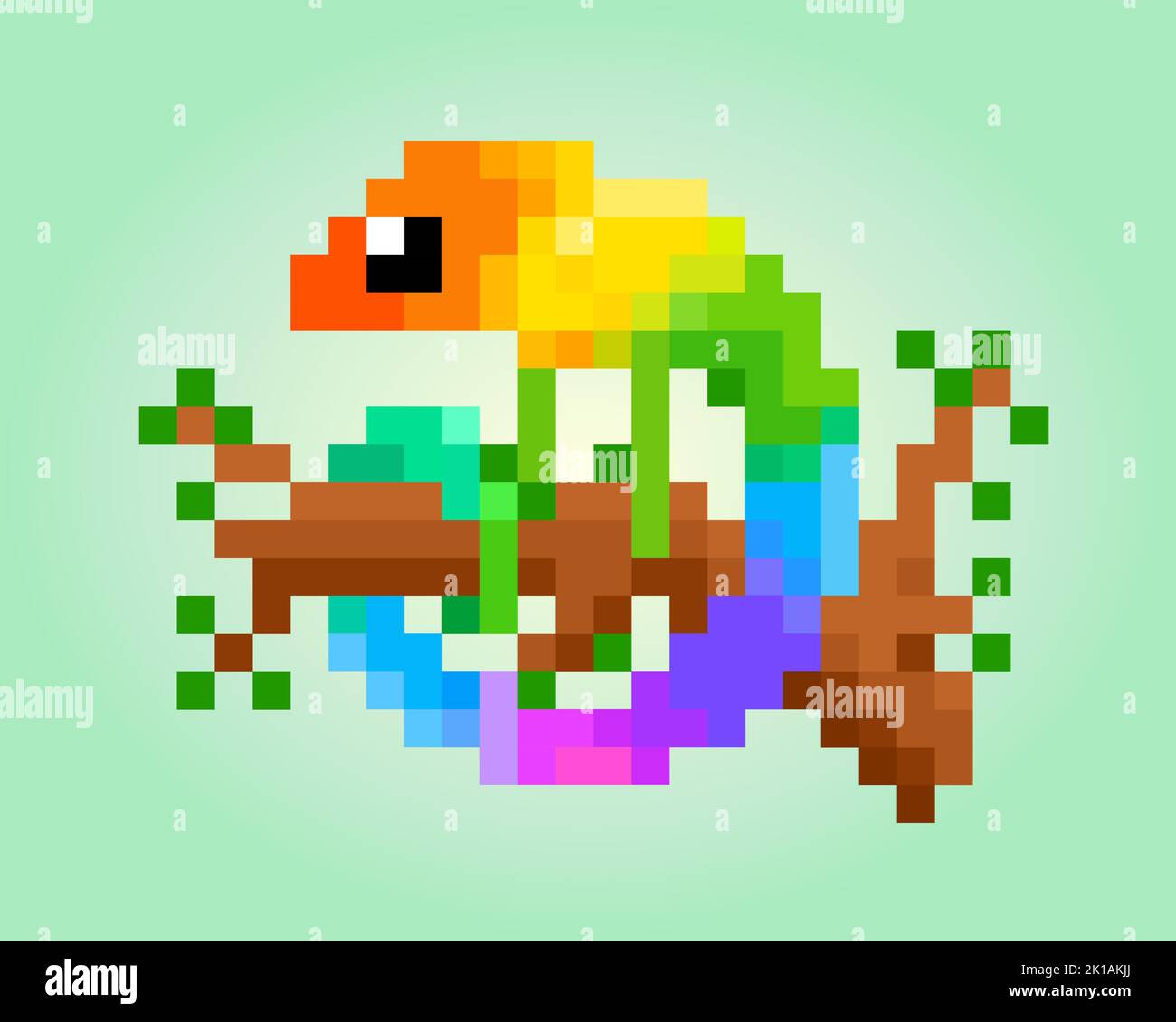 Chameleon illustration vintage Stock Vector Images - Alamy
