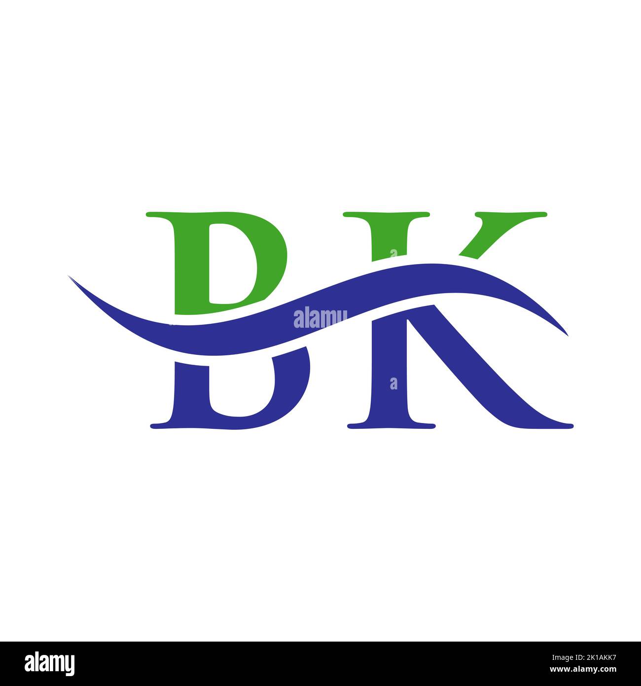 BK Combine Letter Logo Vector Template. Letter BK Logo Design Modern ...