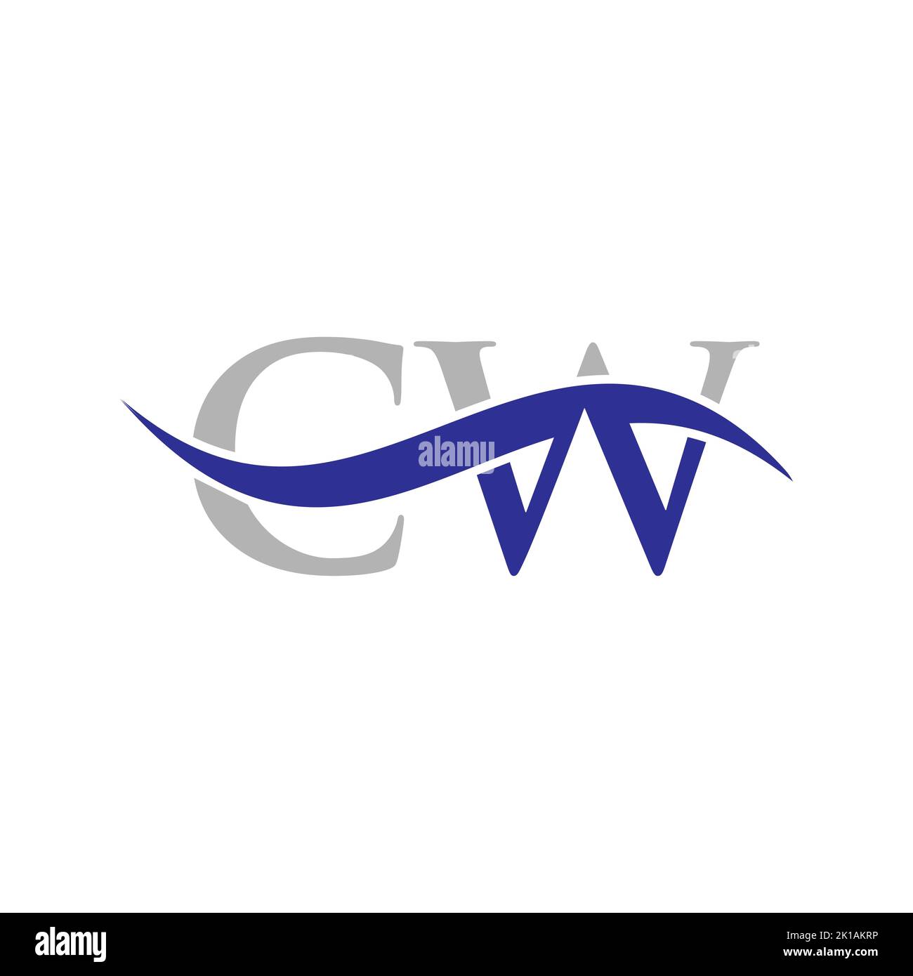 CW Combine Letter Logo Vector Template. Letter CW Logo Design Modern ...