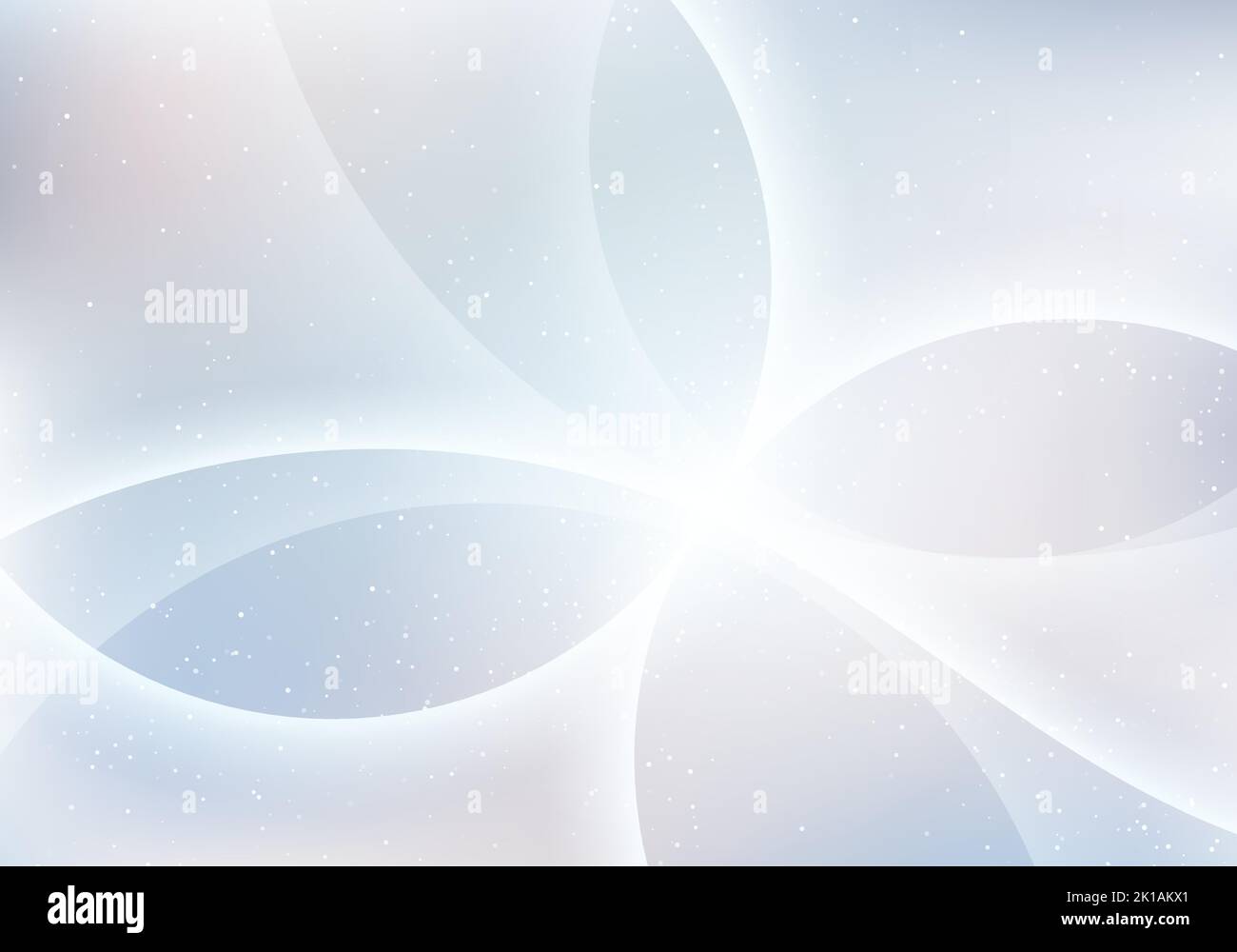 Abstract glowing light circles effect on blurred background. Vector ...