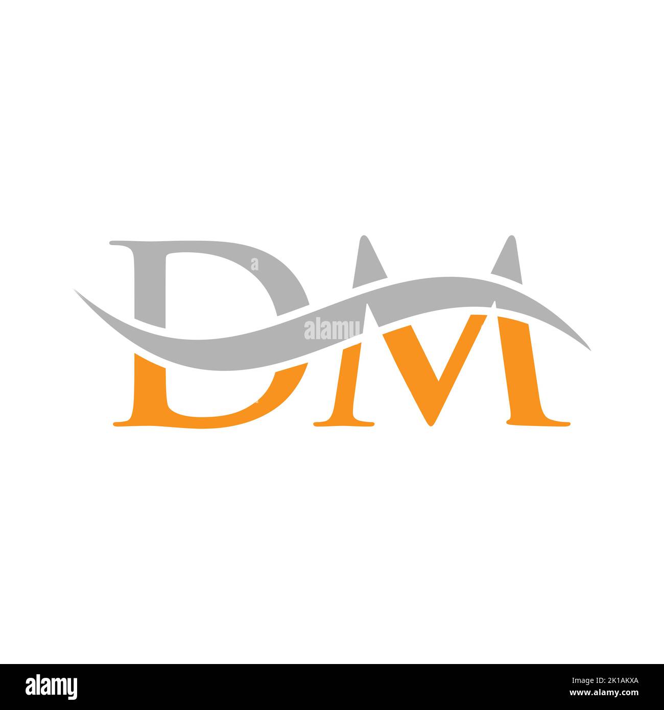 DM Combine Letter Logo Vector Template. Letter DM Logo Design Modern Typography Sign Stock ...