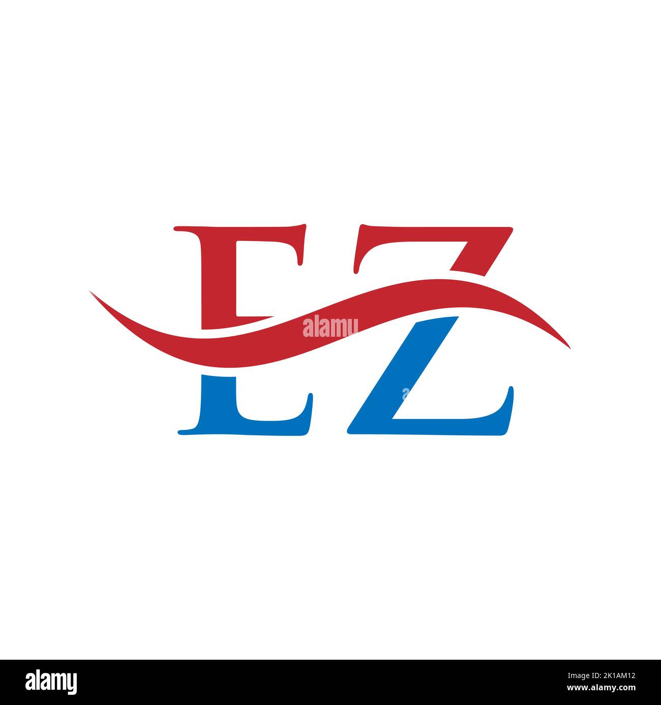 EZ Combine Letter Logo Vector Template. Letter EZ Logo Design Modern ...