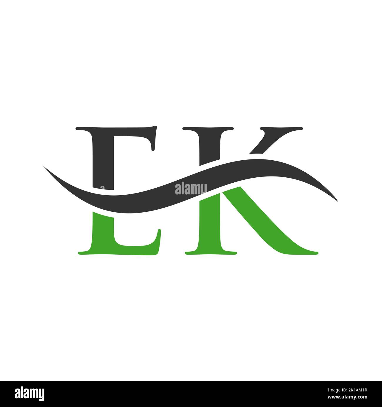 EK Combine Letter Logo Vector Template. Letter EK Logo Design Modern ...