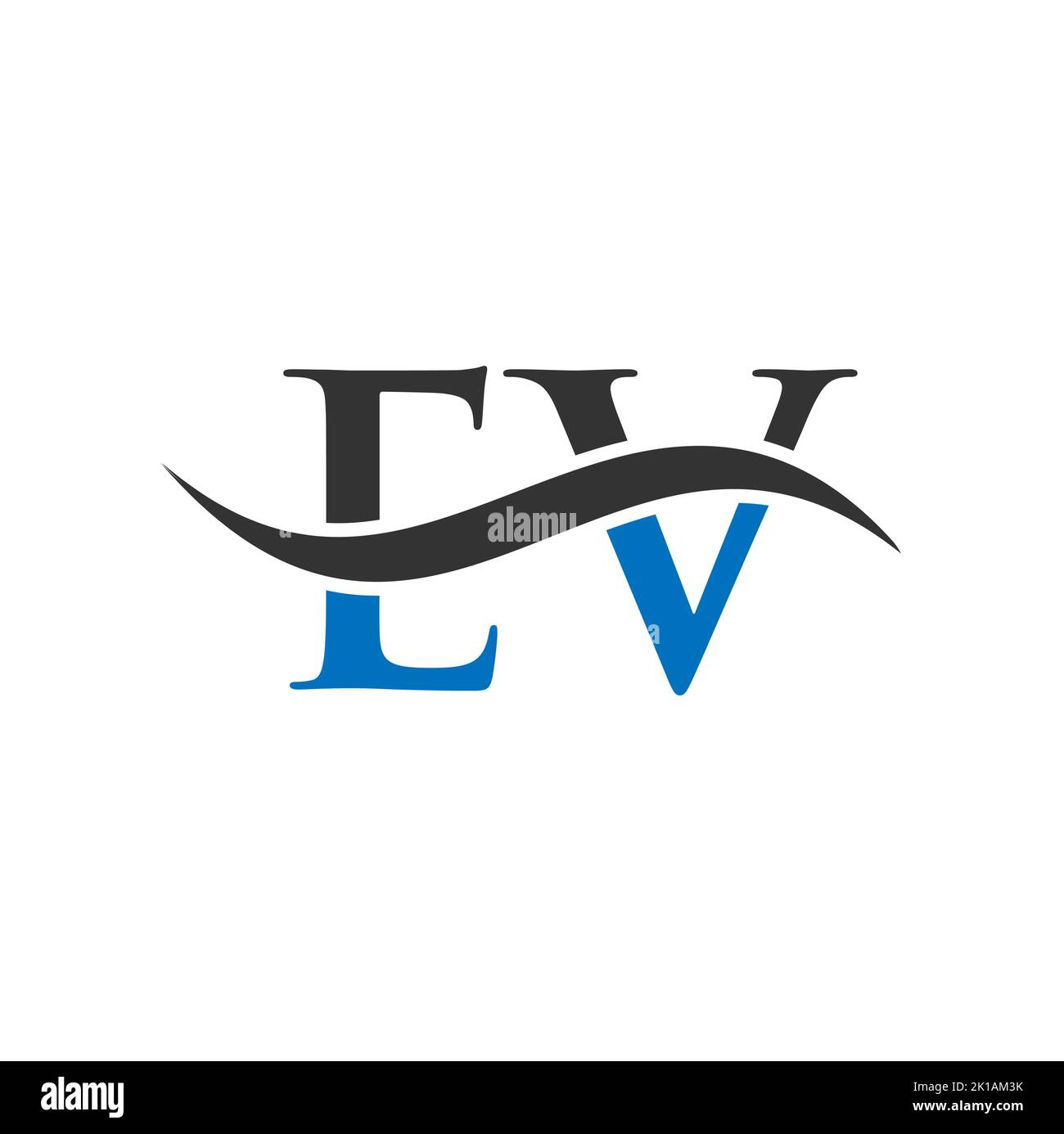 EV Combine Letter Logo Vector Template. Letter EV Logo Design Modern ...