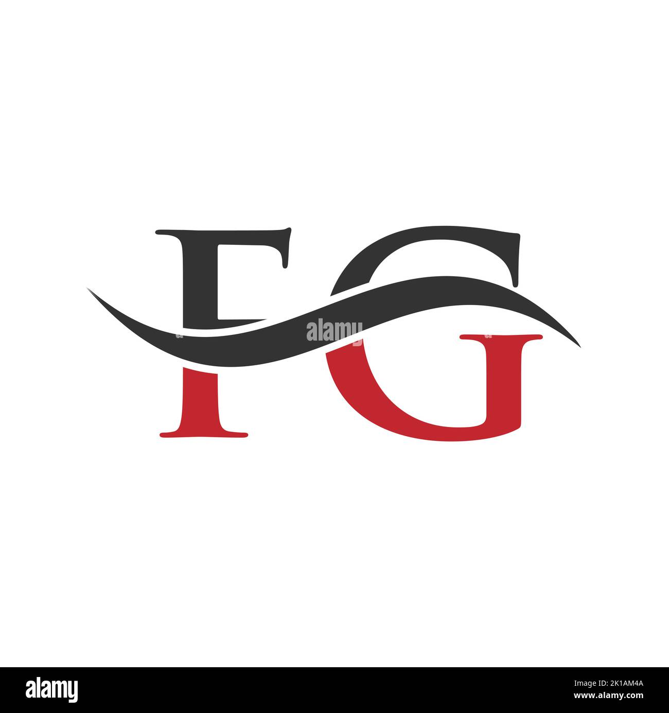 FG Combine Letter Logo Vector Template. Letter FG Logo Design Modern ...