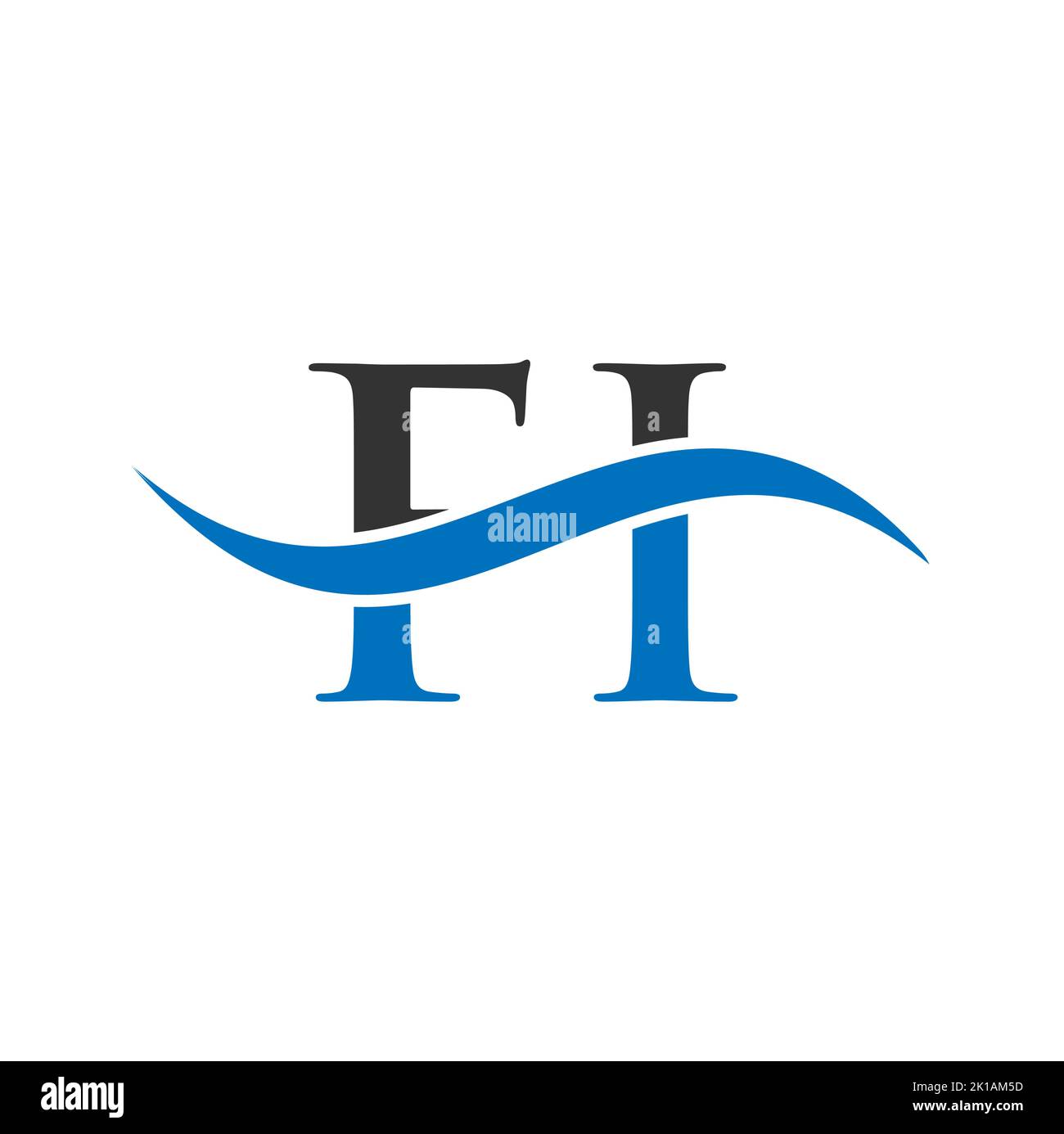 FI Combine Letter Logo Vector Template. Letter FI Logo Design Modern ...