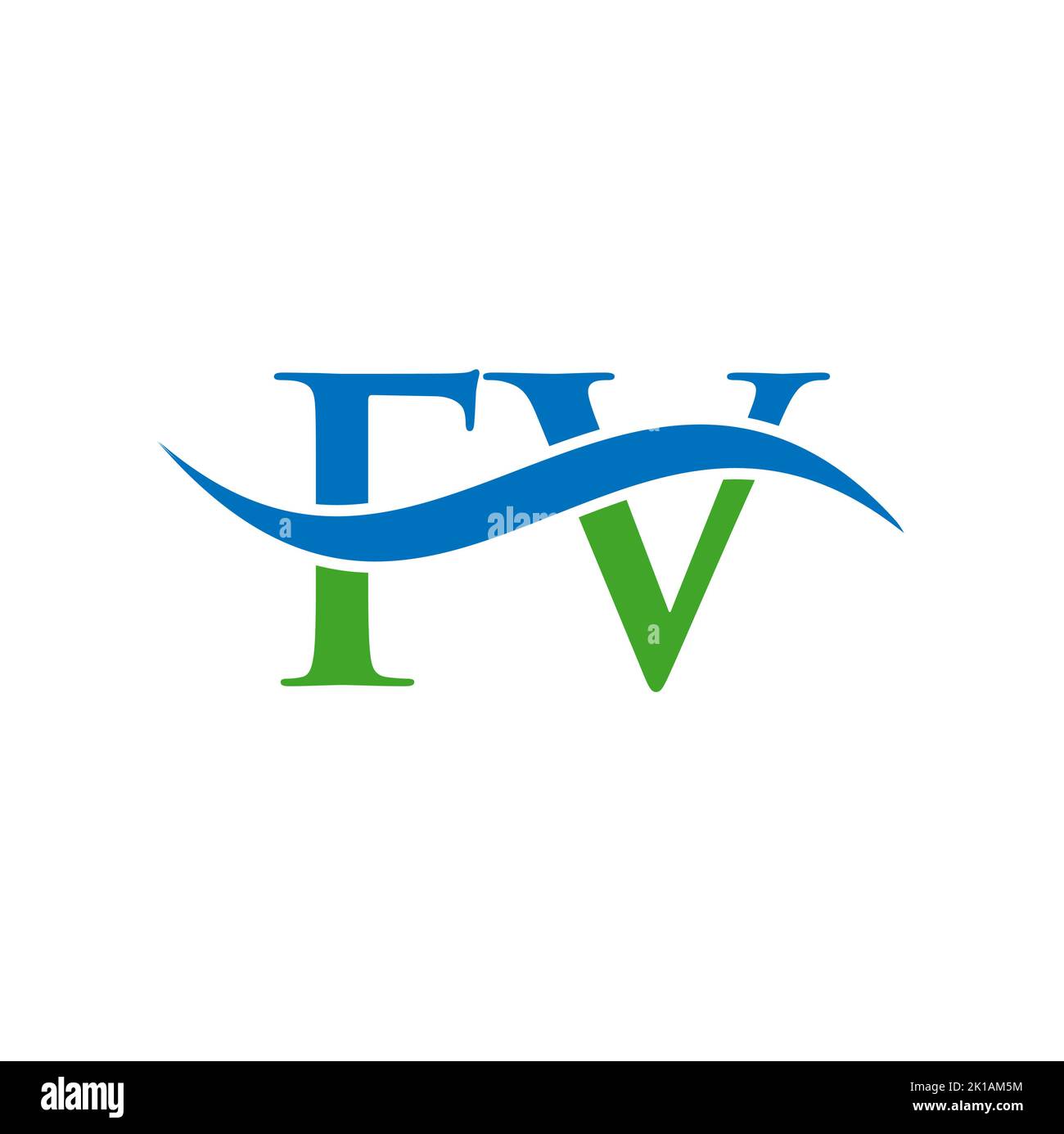 FV Combine Letter Logo Vector Template. Letter FV Logo Design Modern ...