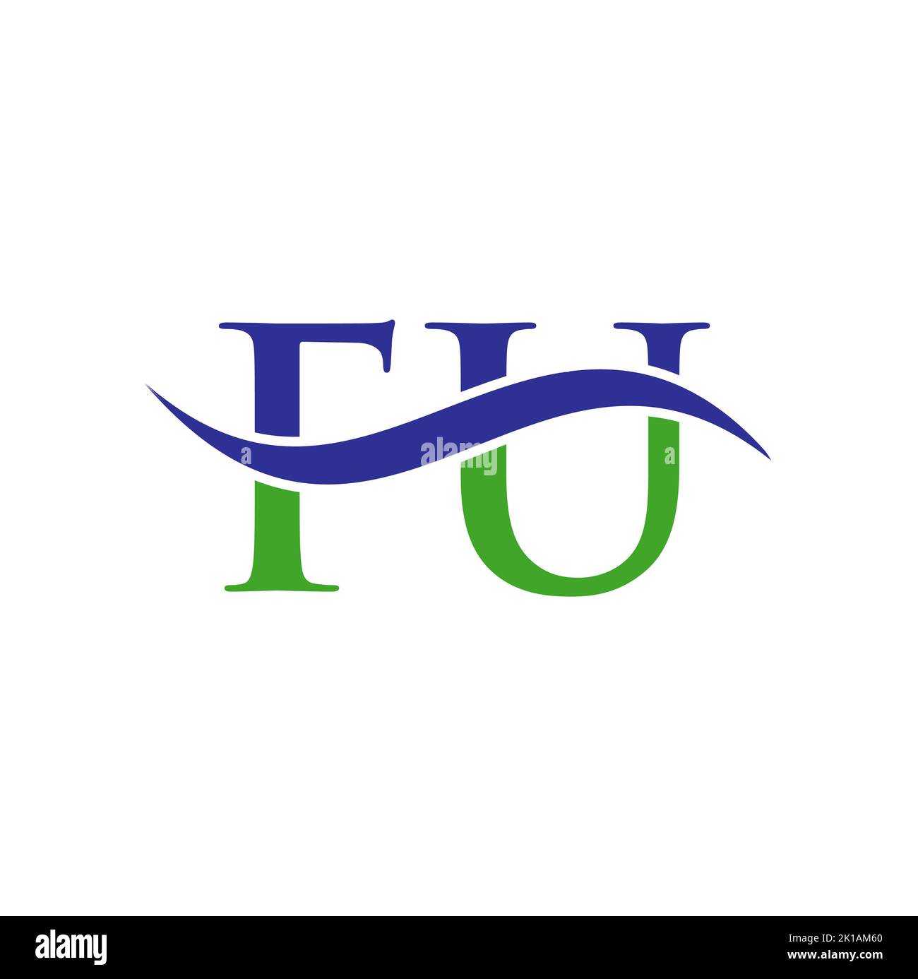 FU Combine Letter Logo Vector Template. Letter FU Logo Design Modern ...