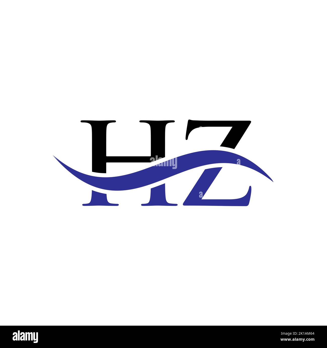 HZ Combine Letter Logo Vector Template. Letter HZ Logo Design Modern ...