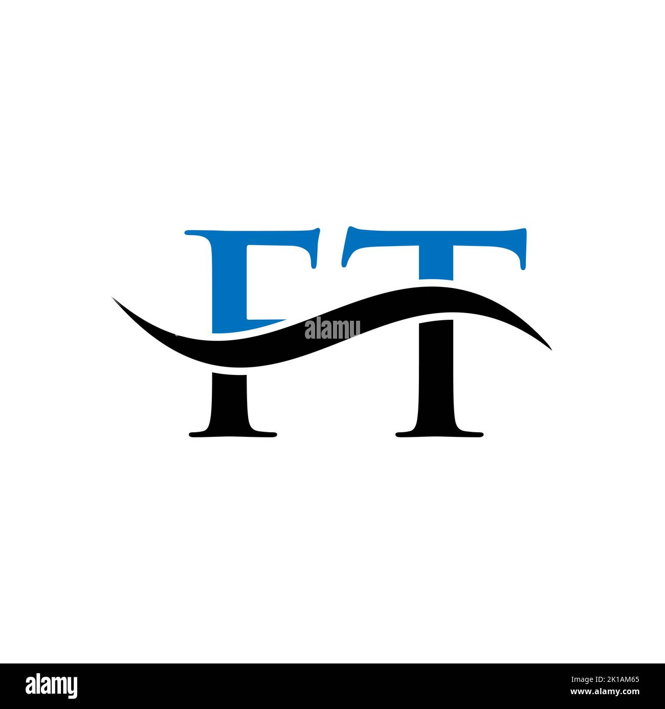 FT Combine Letter Logo Vector Template. Letter FT Logo Design Modern ...