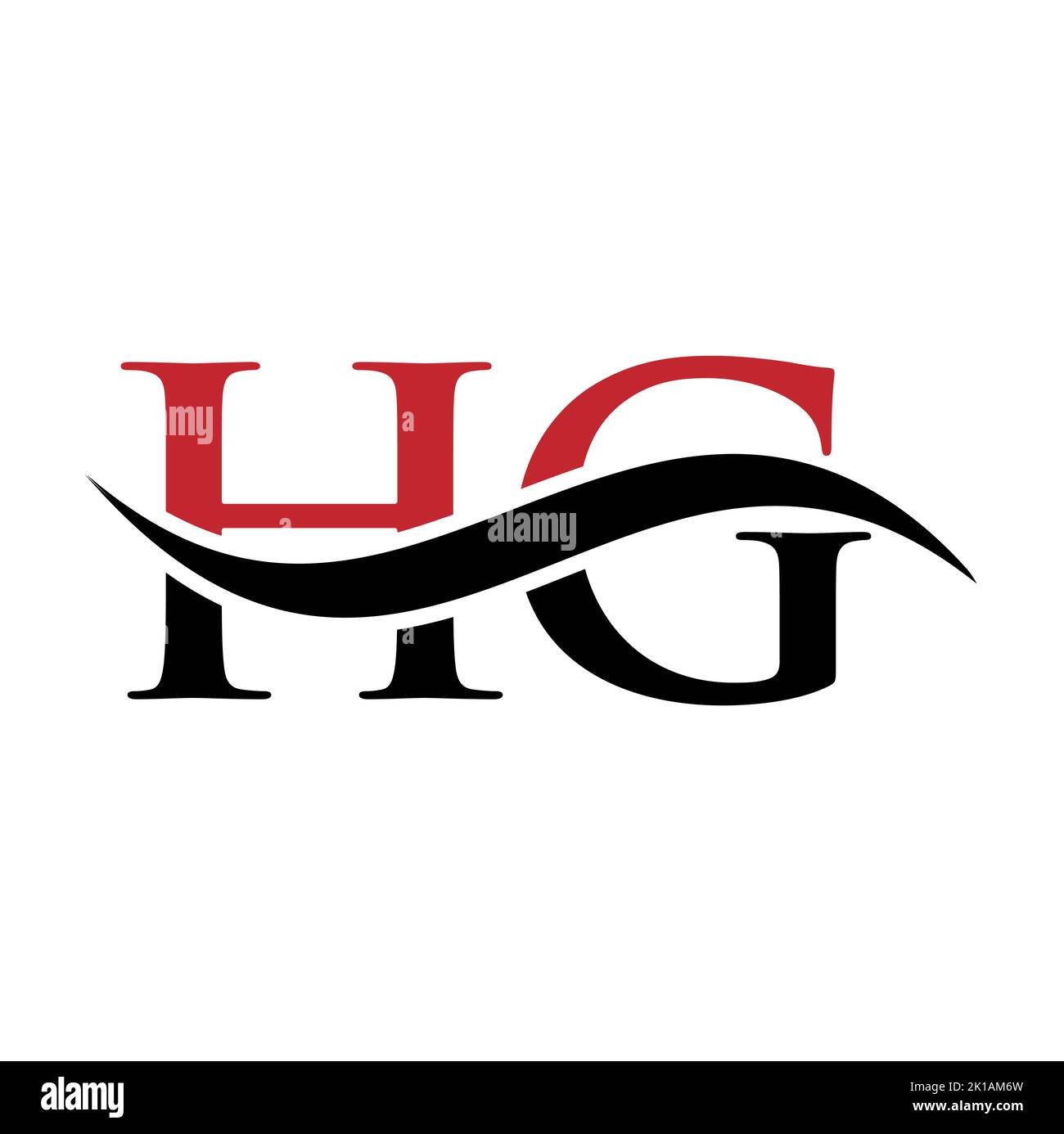 HG Combine Letter Logo Vector Template. Letter HG Logo Design Modern ...
