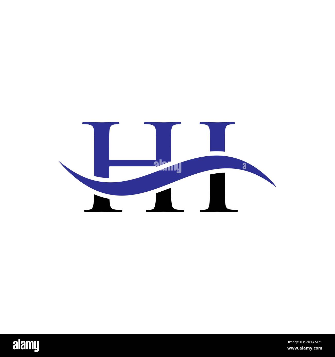 HI Combine Letter Logo Vector Template. Letter HI Logo Design Modern ...