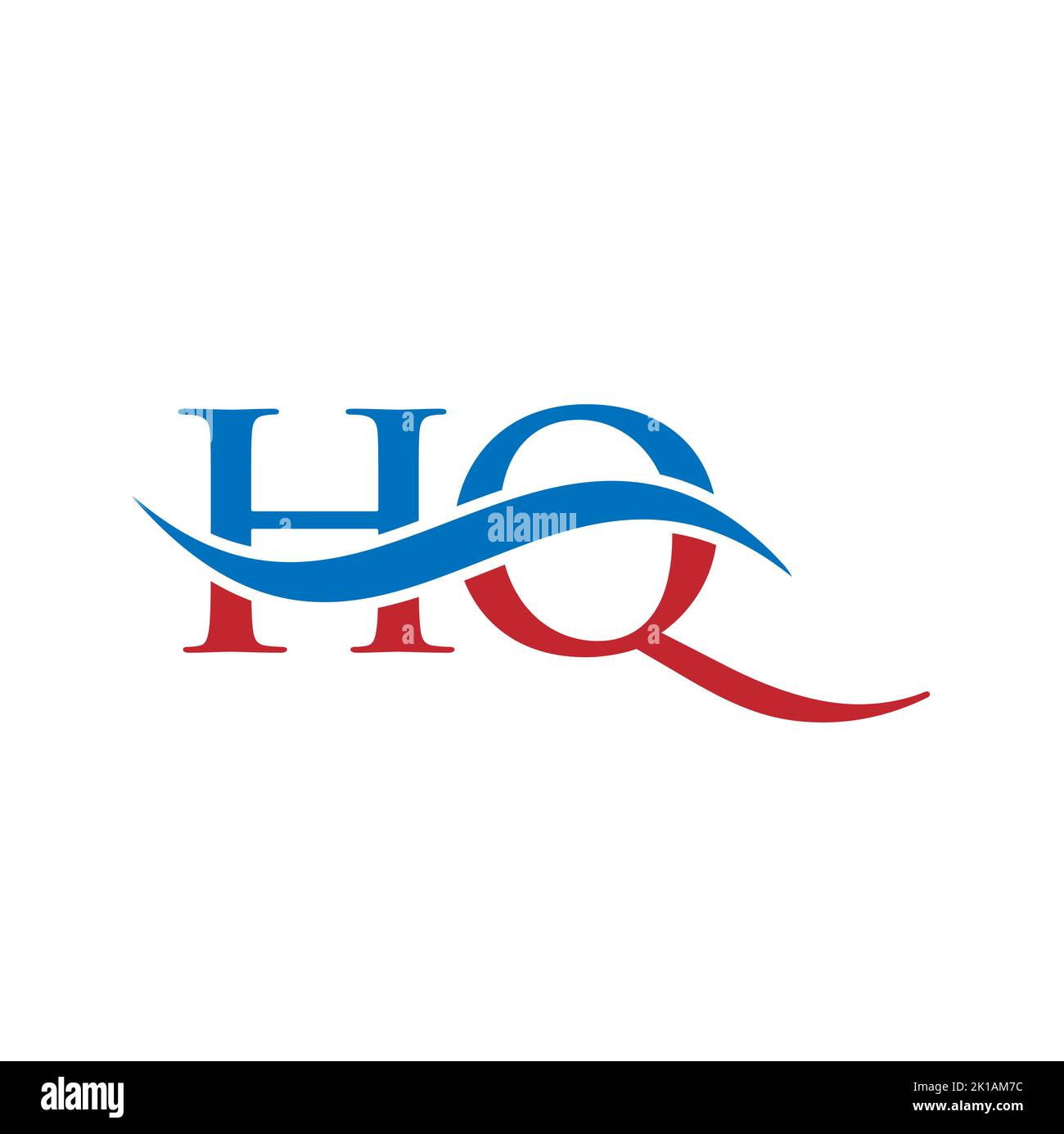 HQ Combine Letter Logo Vector Template. Letter HQ Logo Design Modern ...