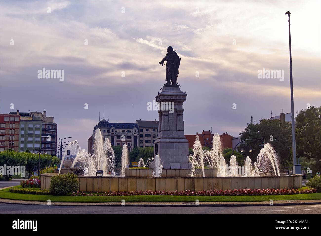 León, Spain - Glorieta Guzman el Bueno Stock Photo - Alamy