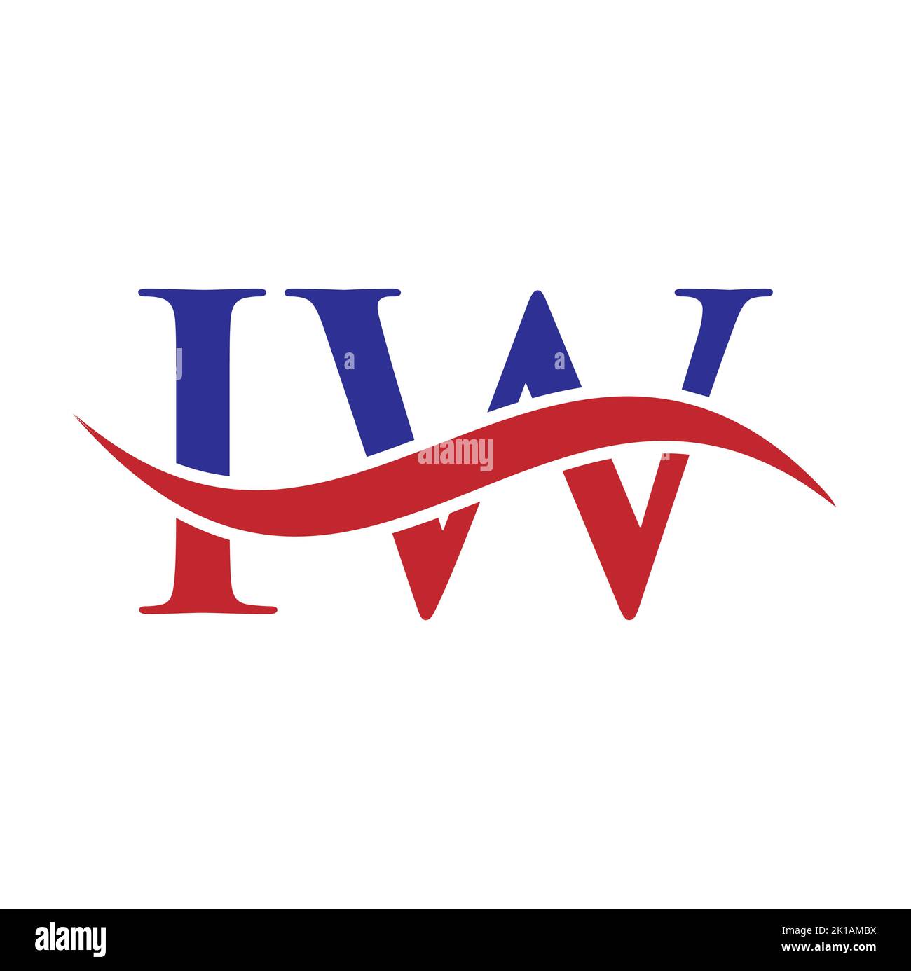 IW Combine Letter Logo Vector Template. Letter IW Logo Design Modern ...