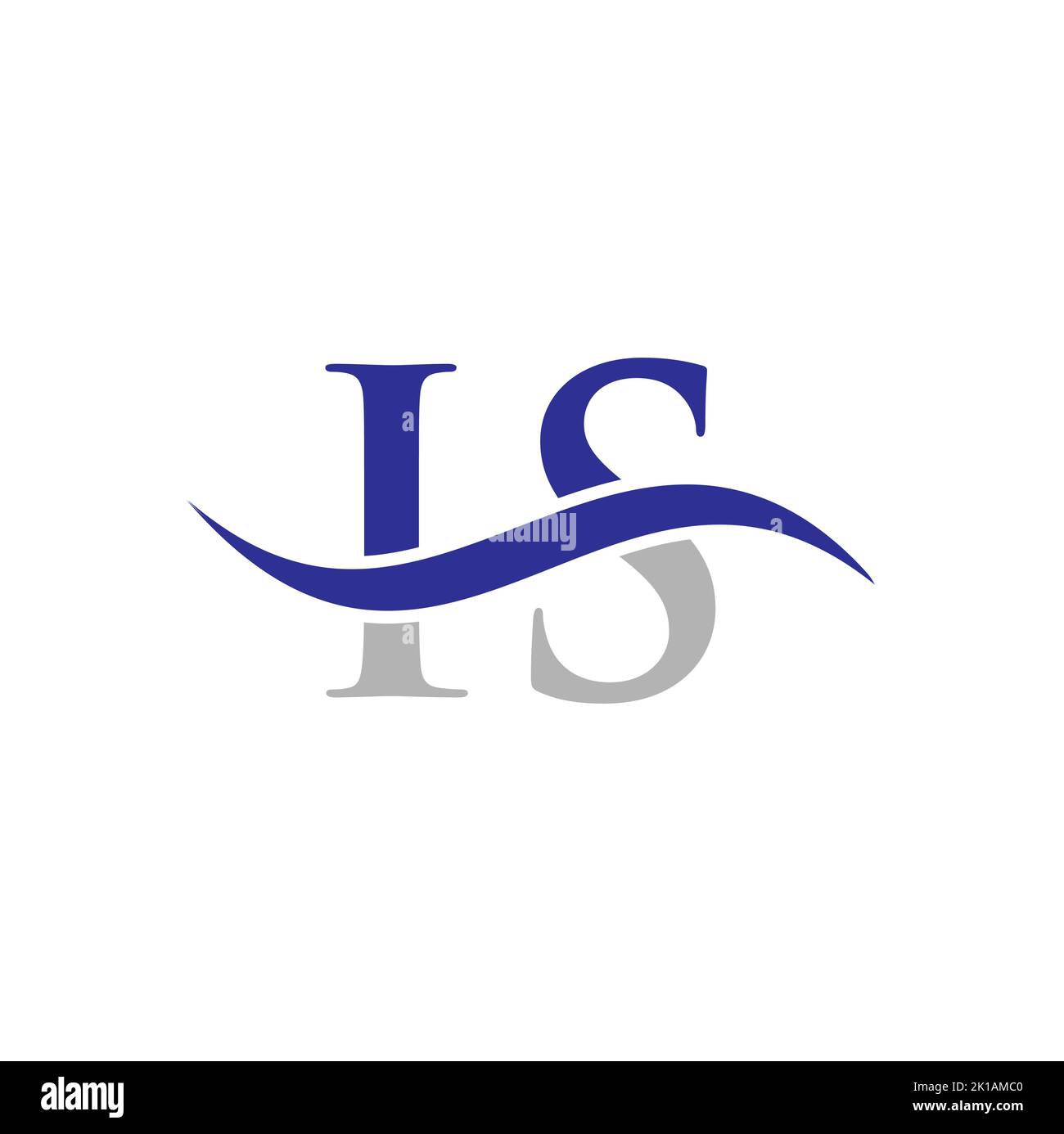 IS Combine Letter Logo Vector Template. Letter IS Logo Design Modern ...