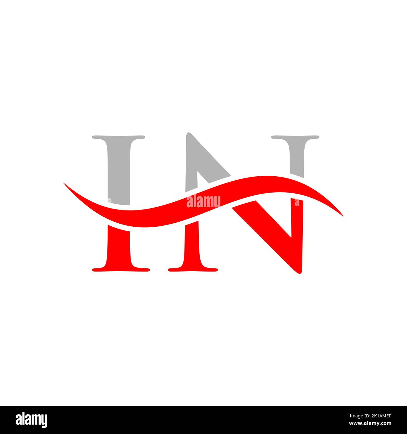 IN Combine Letter Logo Vector Template. Letter IN Logo Design Modern ...