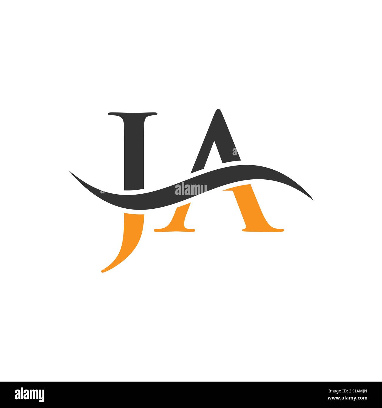 JA Combine Letter Logo Vector Template. Letter JA Logo Design Modern ...