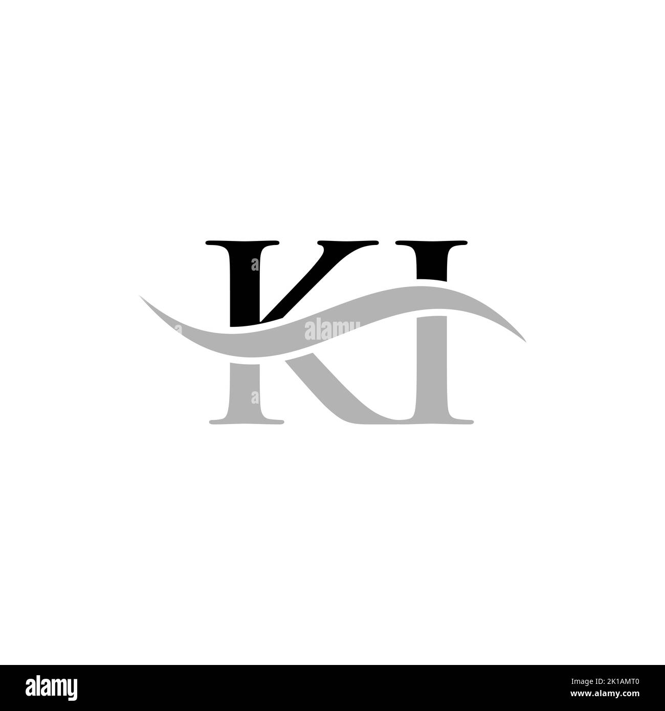 KI Combine Letter Logo Vector Template. Letter KI Logo Design Modern ...