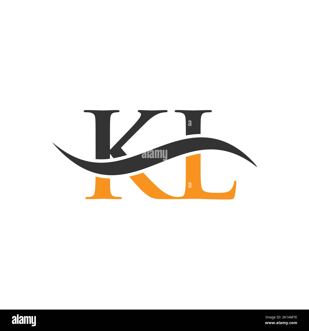 KL Combine Letter Logo Vector Template. Letter KL Logo Design Modern ...