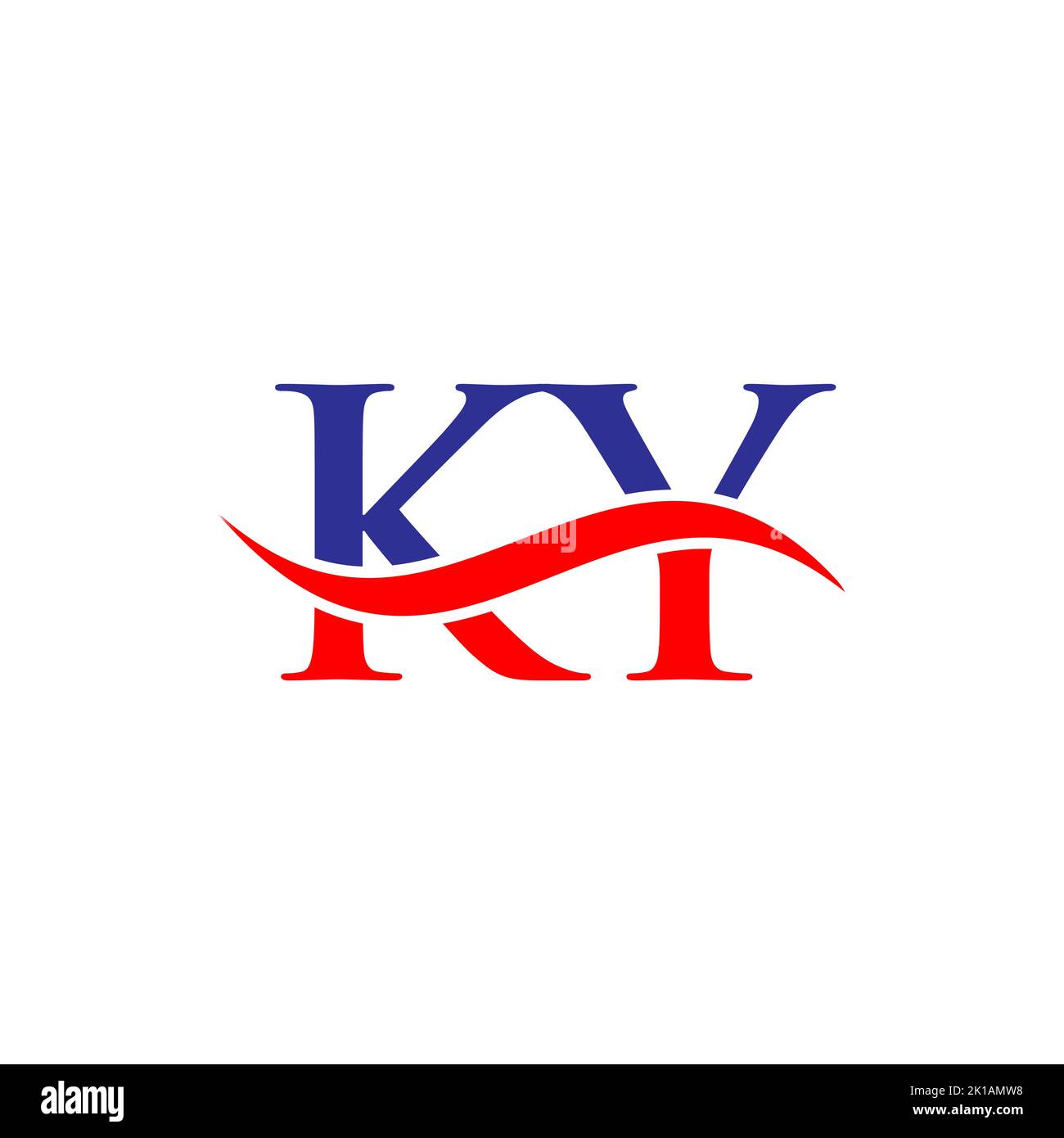 KY Combine Letter Logo Vector Template. Letter KY Logo Design Modern ...