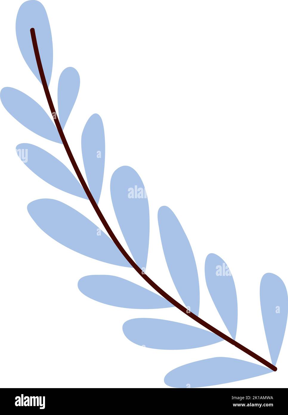 blue branch garden nature icon Stock Vector Image & Art - Alamy