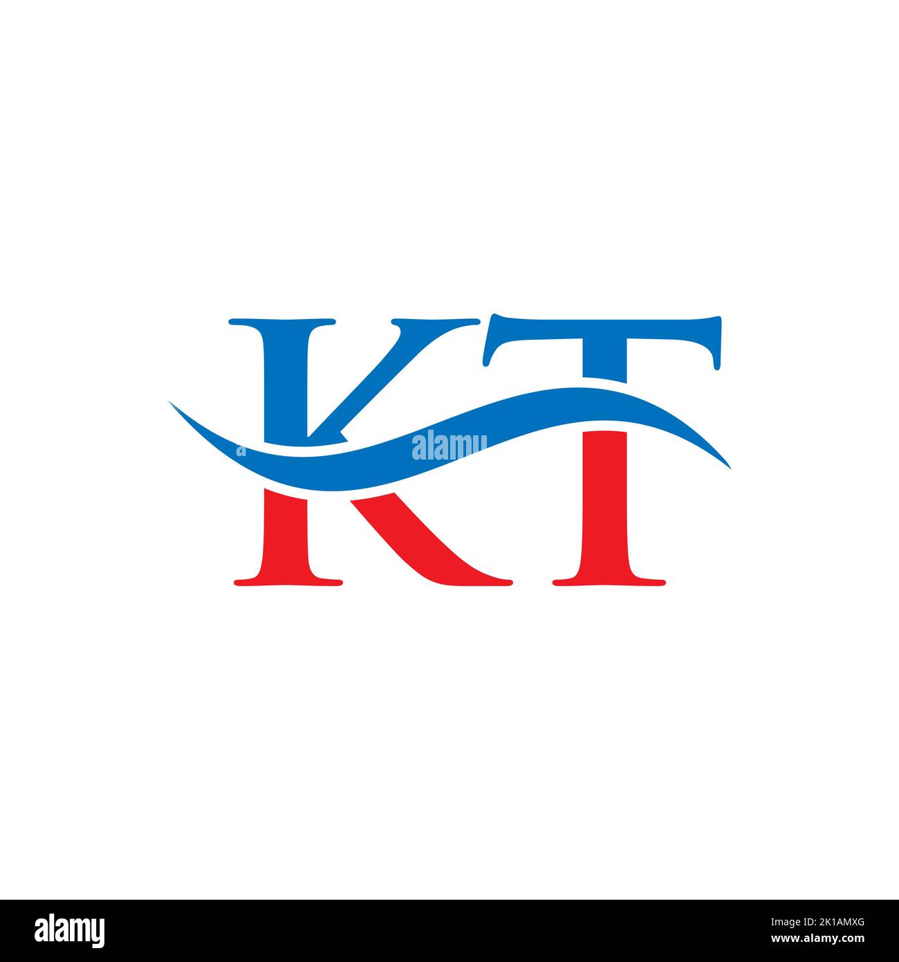 KT Combine Letter Logo Vector Template. Letter KT Logo Design Modern ...