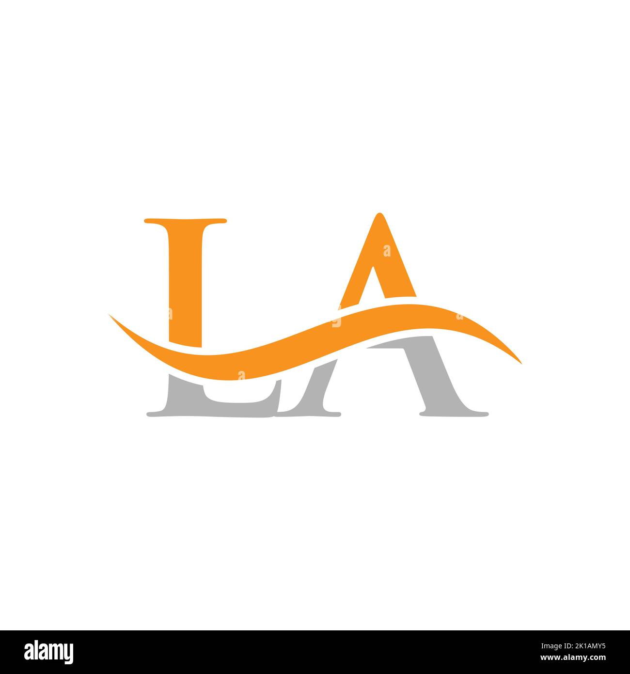 LA Combine Letter Logo Vector Template. Letter LA Logo Design Modern ...